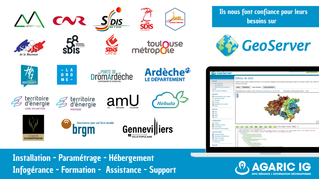 Ils nous font confiance pour leurs besoins sur GeoServer ! – ACCUEIL